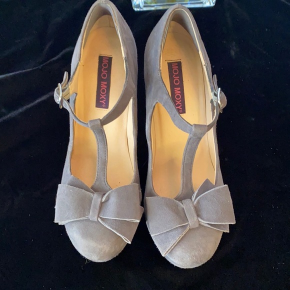 Mojo Moxy | Shoes | Gray Mojo Roxy Mary Jane High Heels | Poshmark